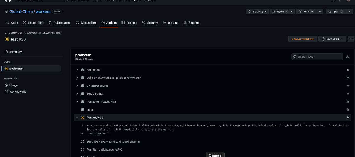 Lecture 004: Constructing Your First Cheminformatic Bot with Discord and Github Actions. | BARD AI