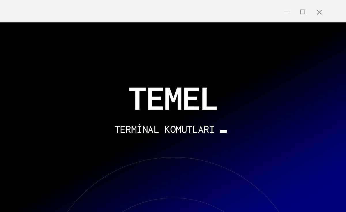 Temel Terminal Komutları. Windows işletim sistemi, genellikle… | by Emre Şimşek | Medium