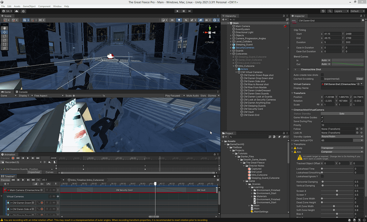 Learn to make cutscenes in unity3d by building a stealth Game ...