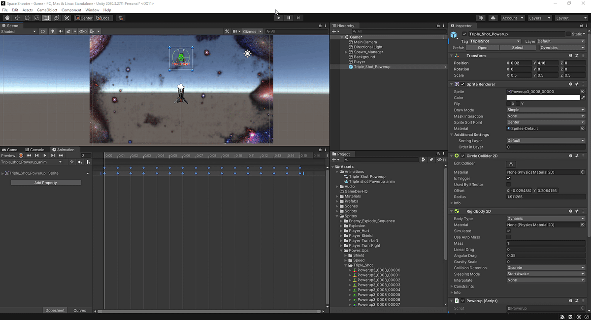 Animating the Triple shot Powerup | by Russell Smith | Medium