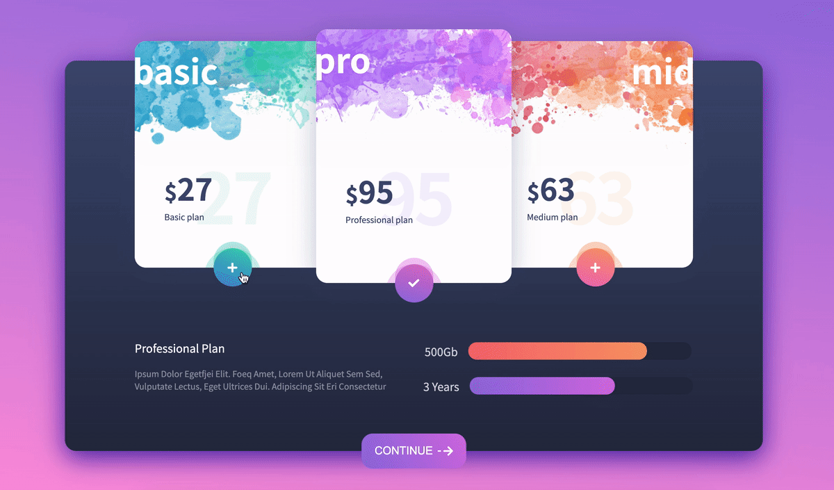 Daily UI Challenge — Pricing plan | by JW | Level Up Coding