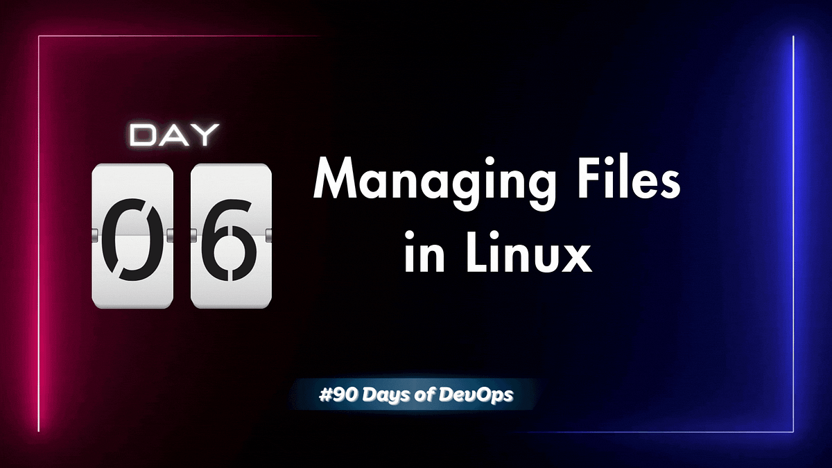 Managing Files in Linux. 🗓️DAY — 0 6 | by Vishnu Chandran | Medium