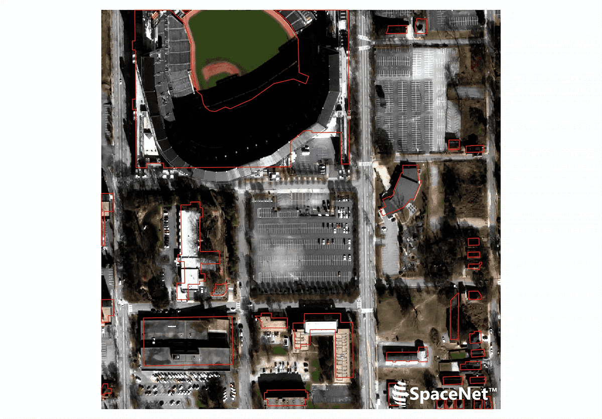 Introducing the SpaceNet Off-Nadir Imagery Dataset | by David Lindenbaum | The DownLinQ | Medium