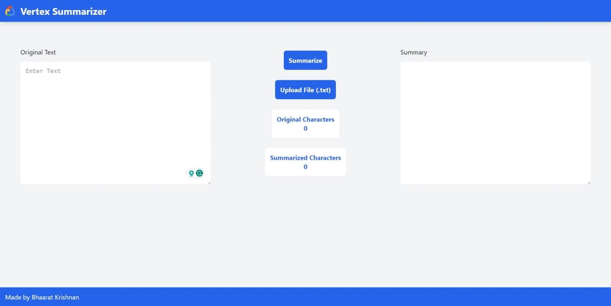 Google Cloud Vertex AI and Svelte Kit: Vertex Summarizer | by Bhaarat ...
