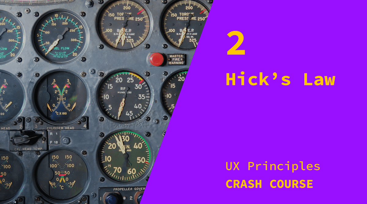 Hick’s Law — Do you know the law that makes or breaks a UX designer ...