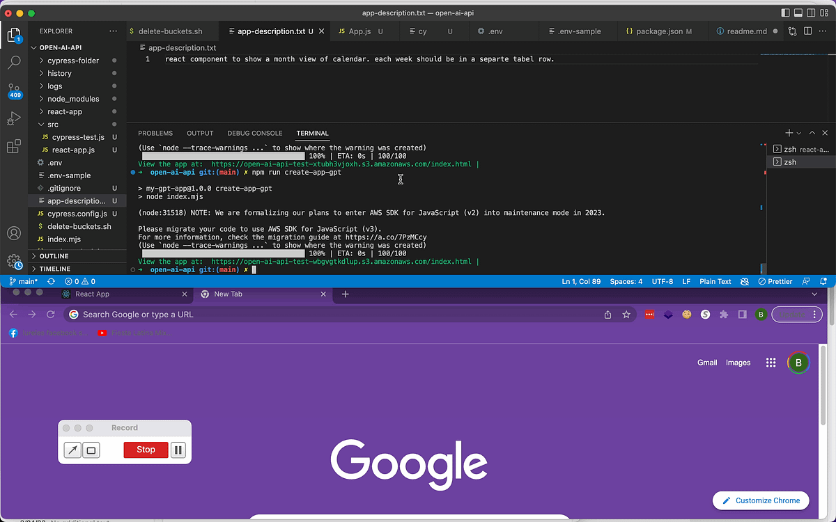ChatGPT auto deploy React app — Part 1 | by Ben Broide | Medium