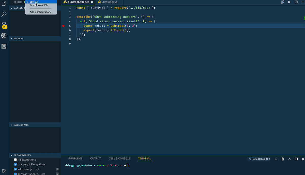 Setup VS Code To Run Jest Test. When you start a new React project or ...