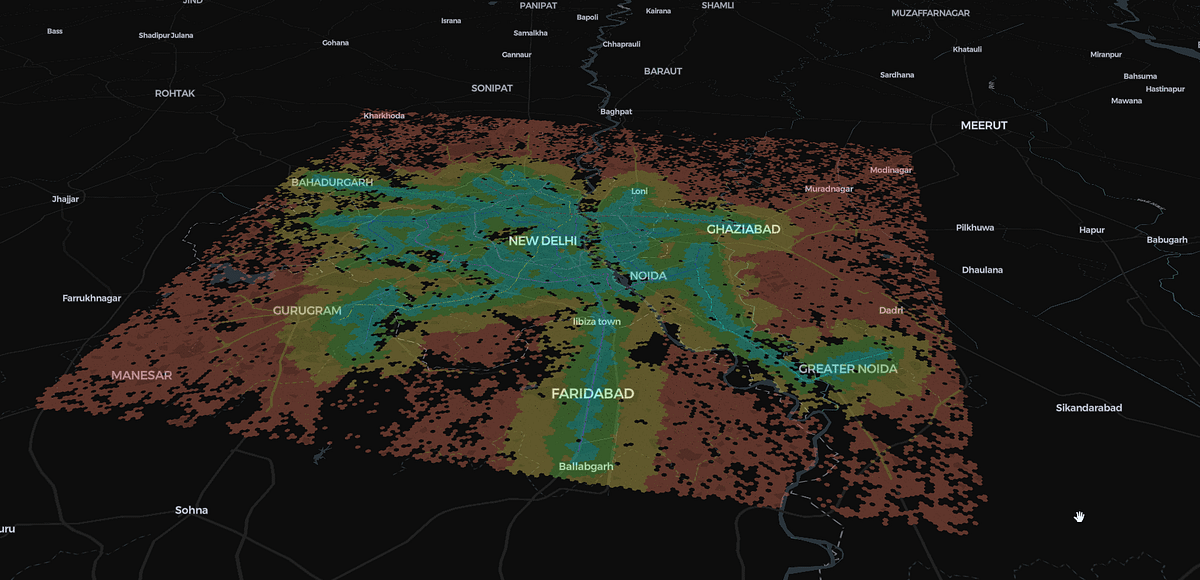 From Minutes to Maps: 3D Visualization of Metro Accessibility in Delhi ...