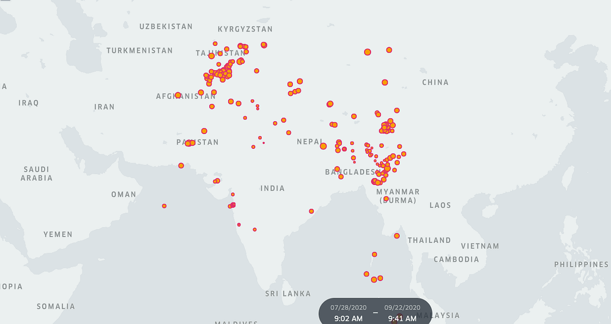 Visualizing India’s Seismic activity | by Parul Pandey | Towards Data Science