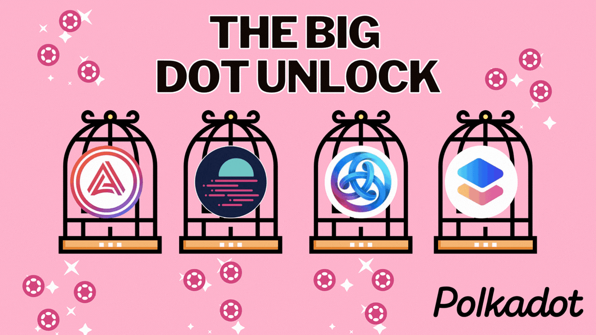The BIG DOT UNLOCK. The major event in the Polkadot… | by Pitcoin | Medium