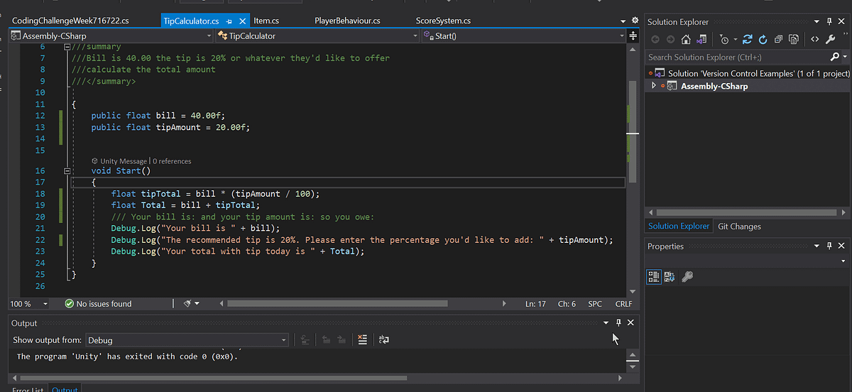 Completing the Tip Calculator - Xavier Hadley - Medium