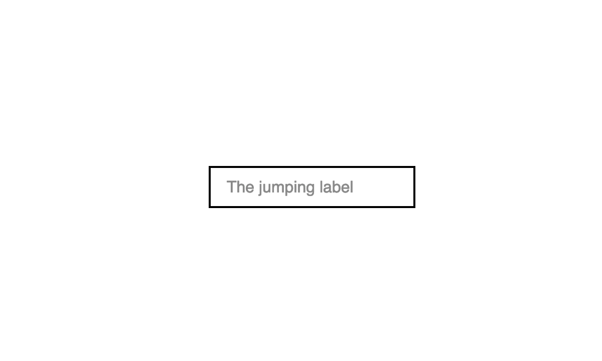 How to create fancy jumping text input labels | by Mikael Ainalem | Bootcamp | Medium