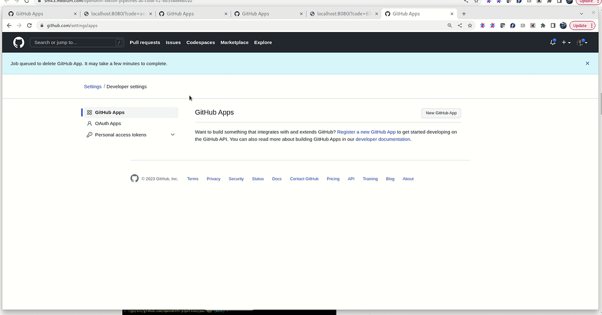 Pipelines As Code — GitHub App. We have talked about Pipelines as Code… | by Savita Ashture | Medium