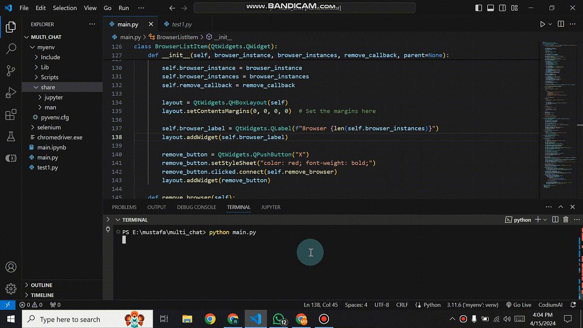 Multiple Embedded Browsers in PyQt5 With Automation Supported and Sidebar Management: A Hands-On ...