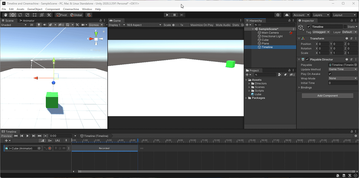 Day 80: Simple Animation in Timeline - Paul Kantoski - Medium