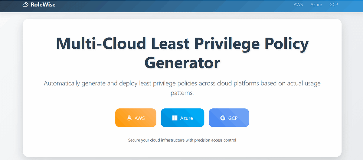 Introducing RoleWise: Automate Least-Privilege Access Across AWS, Azure ... Introducing RoleWise: Automate Least-Privilege Access Across AWS, Azure ...