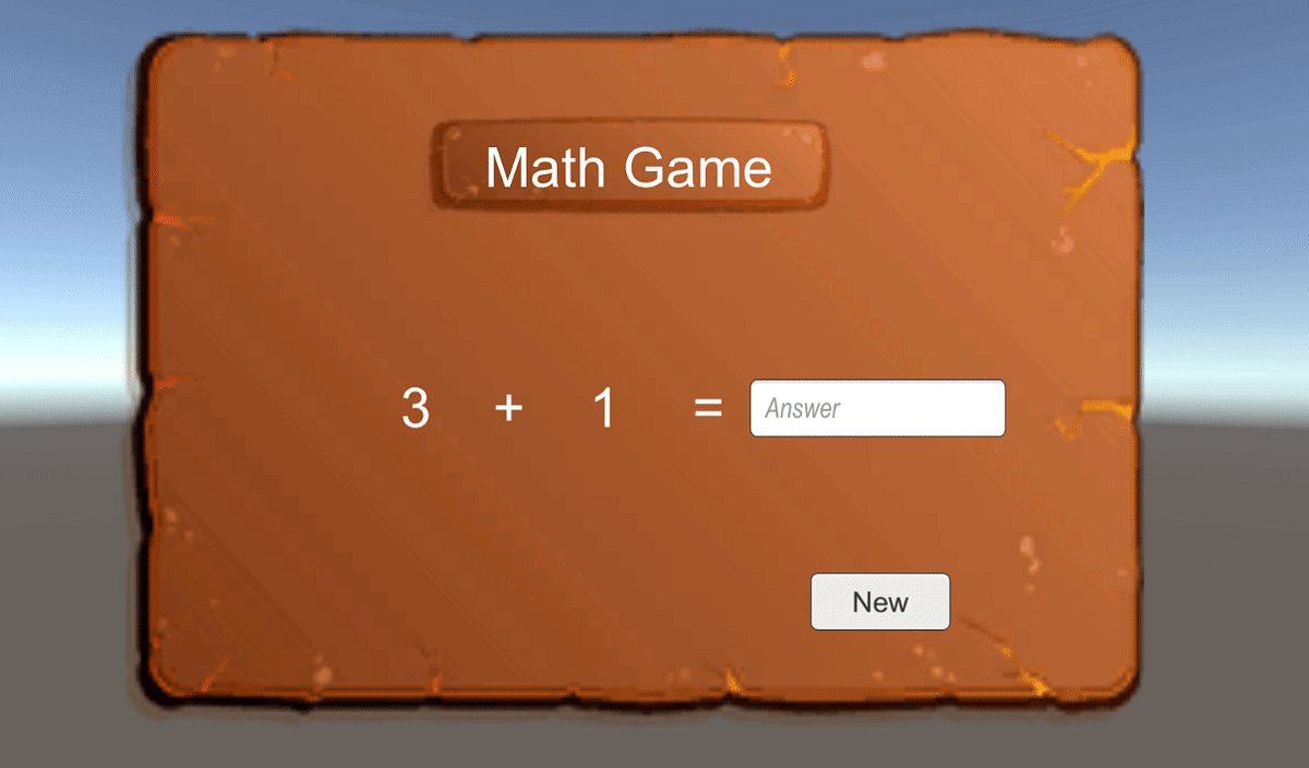 Making a Simple Math Game in Unity - Chad Gutterman - Medium