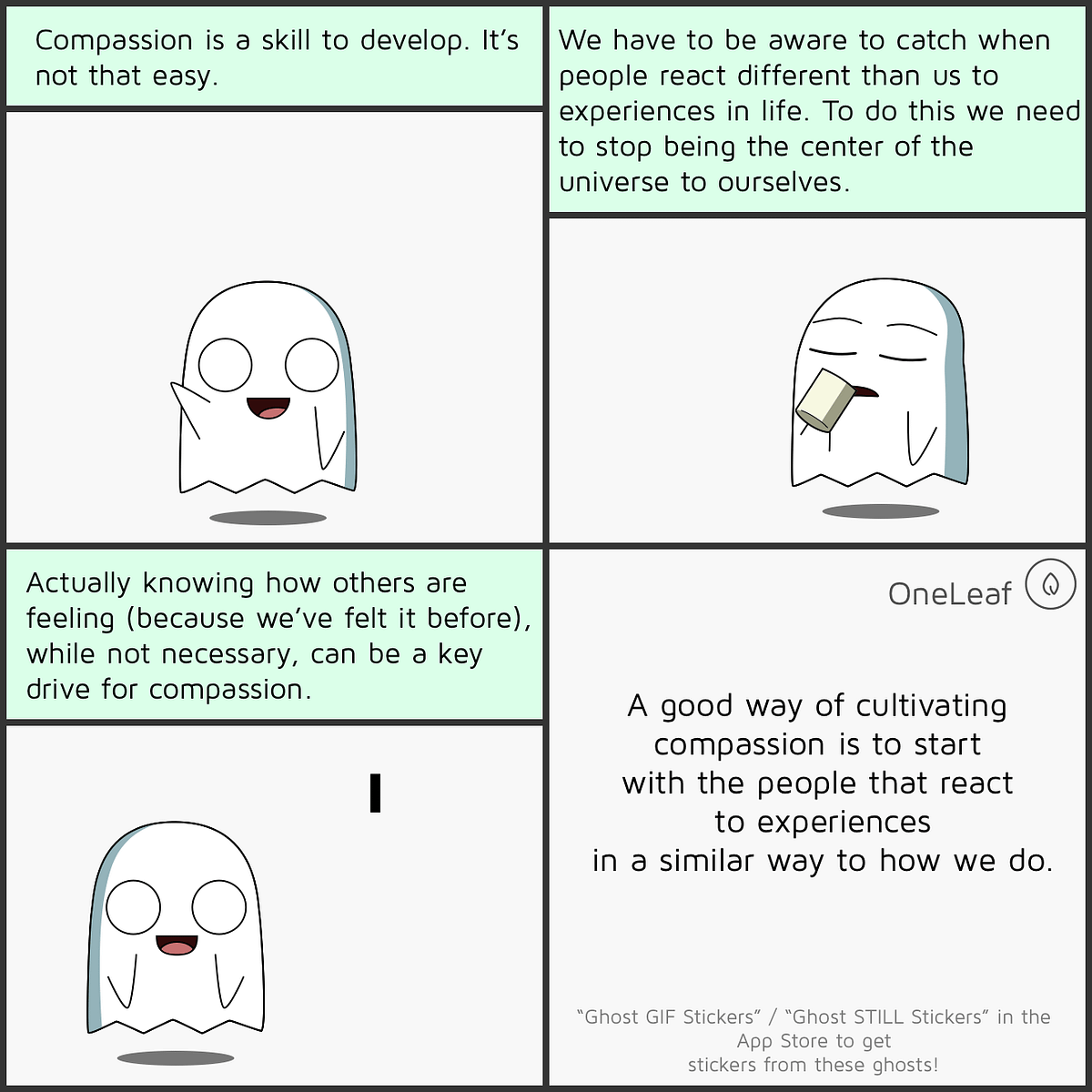 Ghost Comics: Obtaining compassion | by Marcos Espinosa | Medium