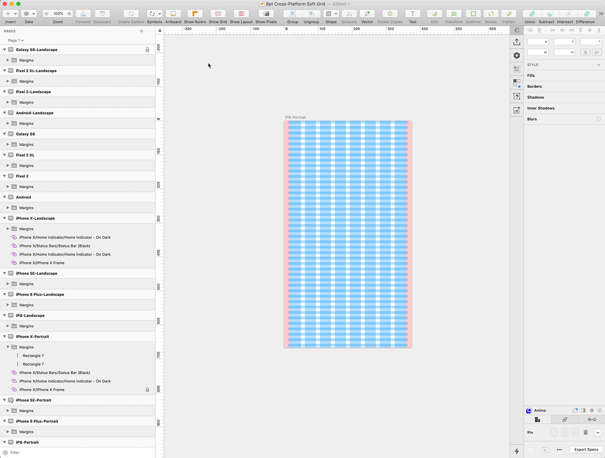 Soft 8pt. grid for Sketch. Background | by Om Suthar | Design + Sketch ...