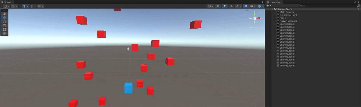 How to Keep a Clean Hierarchy when Spawning Lots of Objects in Unity | by Wesley Campbell | Medium