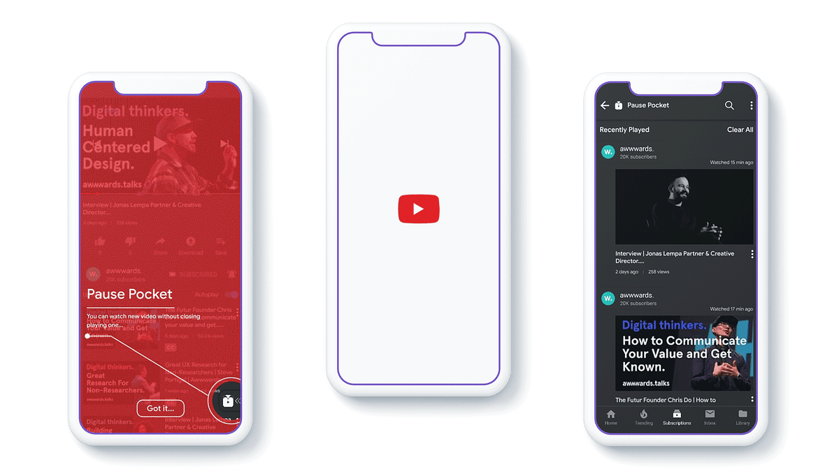 Pause Pocket | Youtube Case Study — a Design Case Study | by Vivek ...