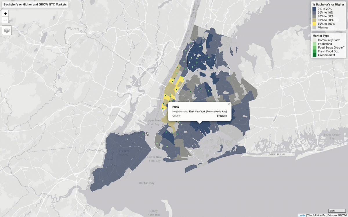 GIS Mapping with R using GROW NYC Markets | by Justin Morgan Williams ...