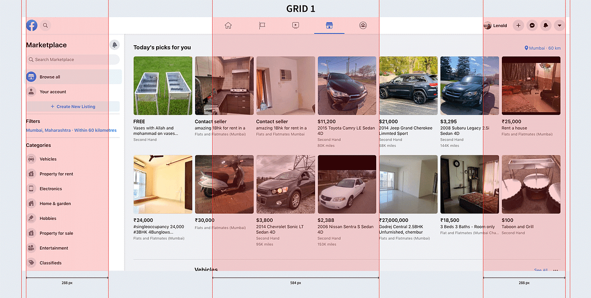 Facebook's new interface needs to get in line. A review (Part 2 — Grids ...
