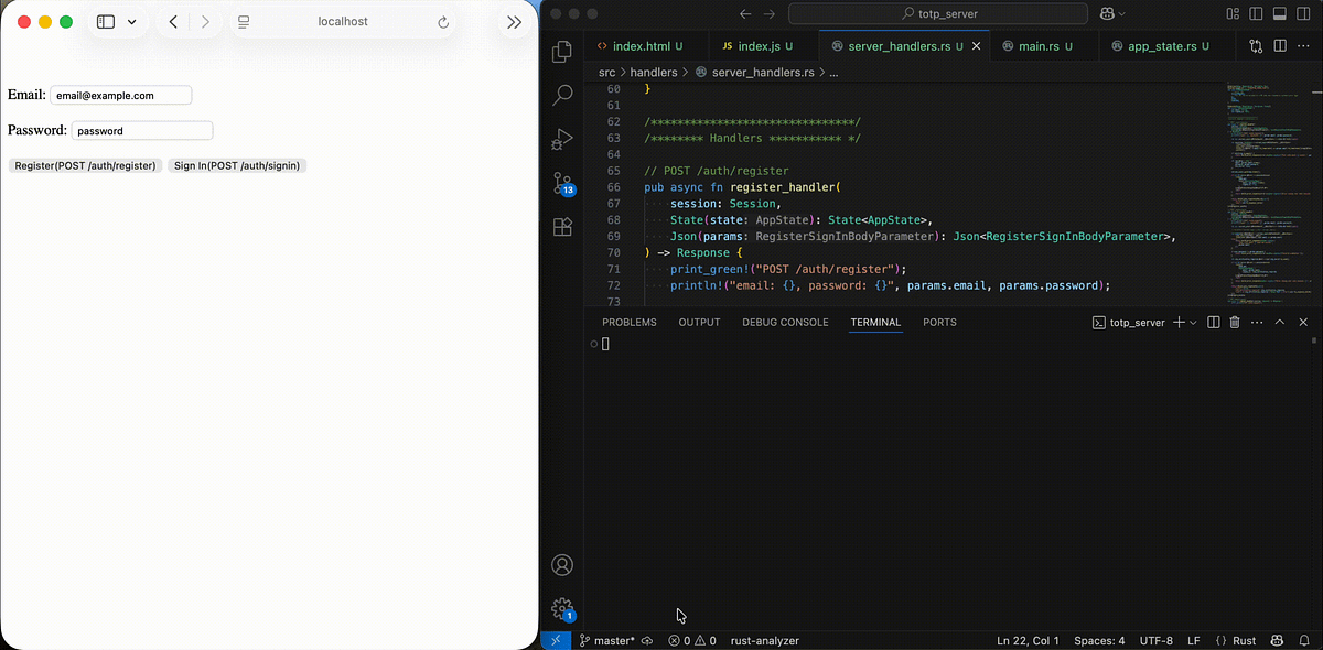 Rust/Axum: TOTP-based Two Factor Authentication (2FA) Server | by Itsuki | Level Up Coding