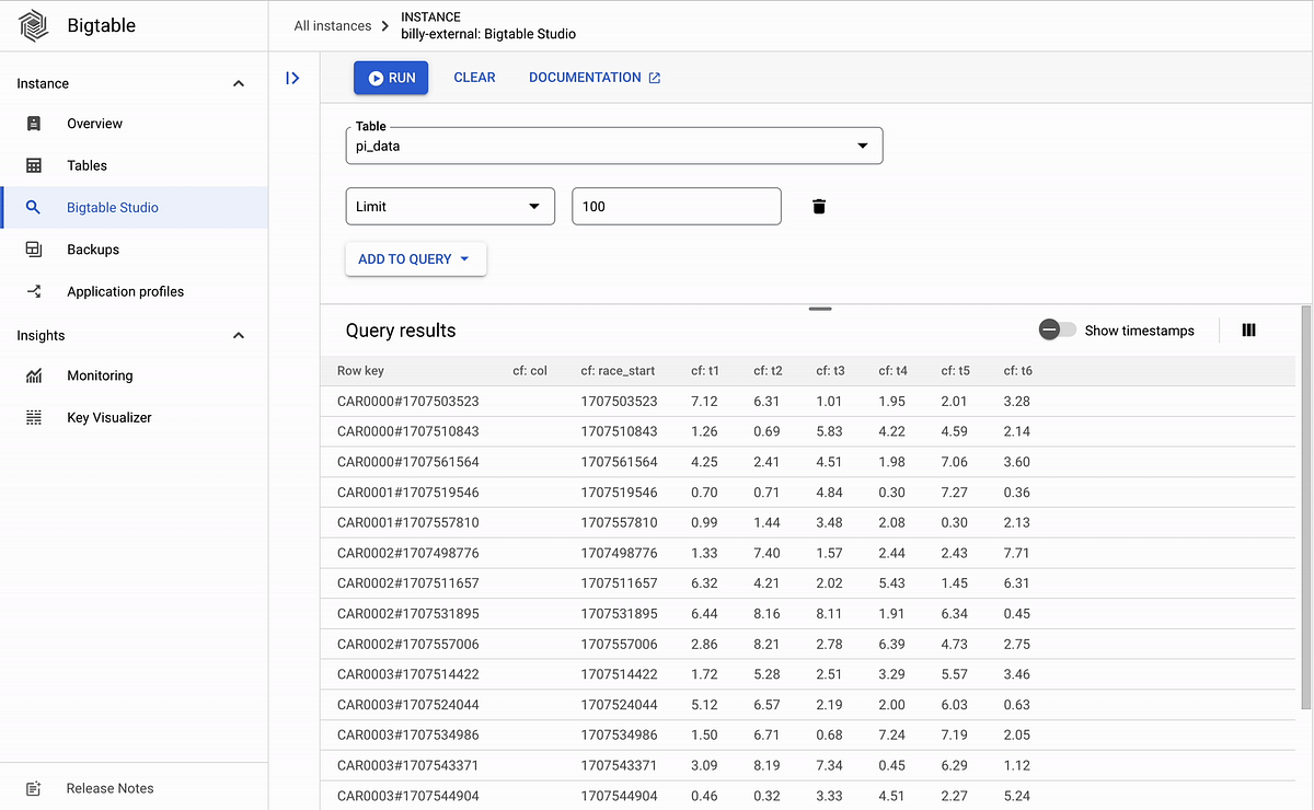 Explore your Bigtable data with the new Bigtable Studio query builder | by Billy Jacobson ...