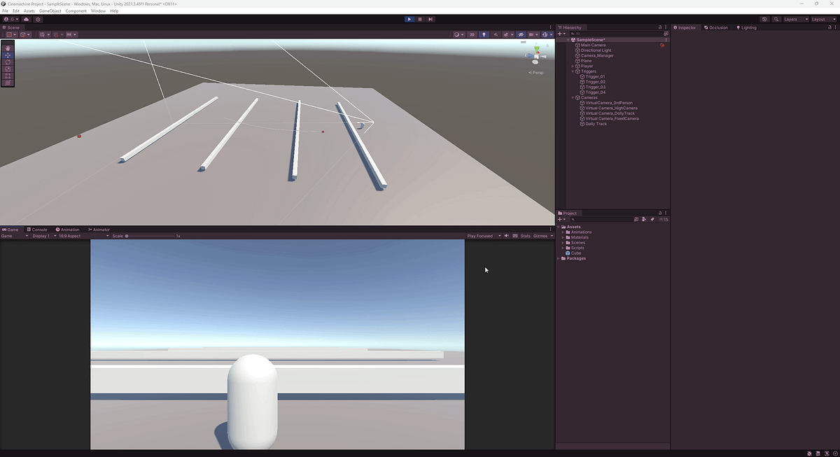 Unity: 3rd Person Follow, Orbital, Tracked Dolly, and Transposer in Cinemachine | by Gaetano ...