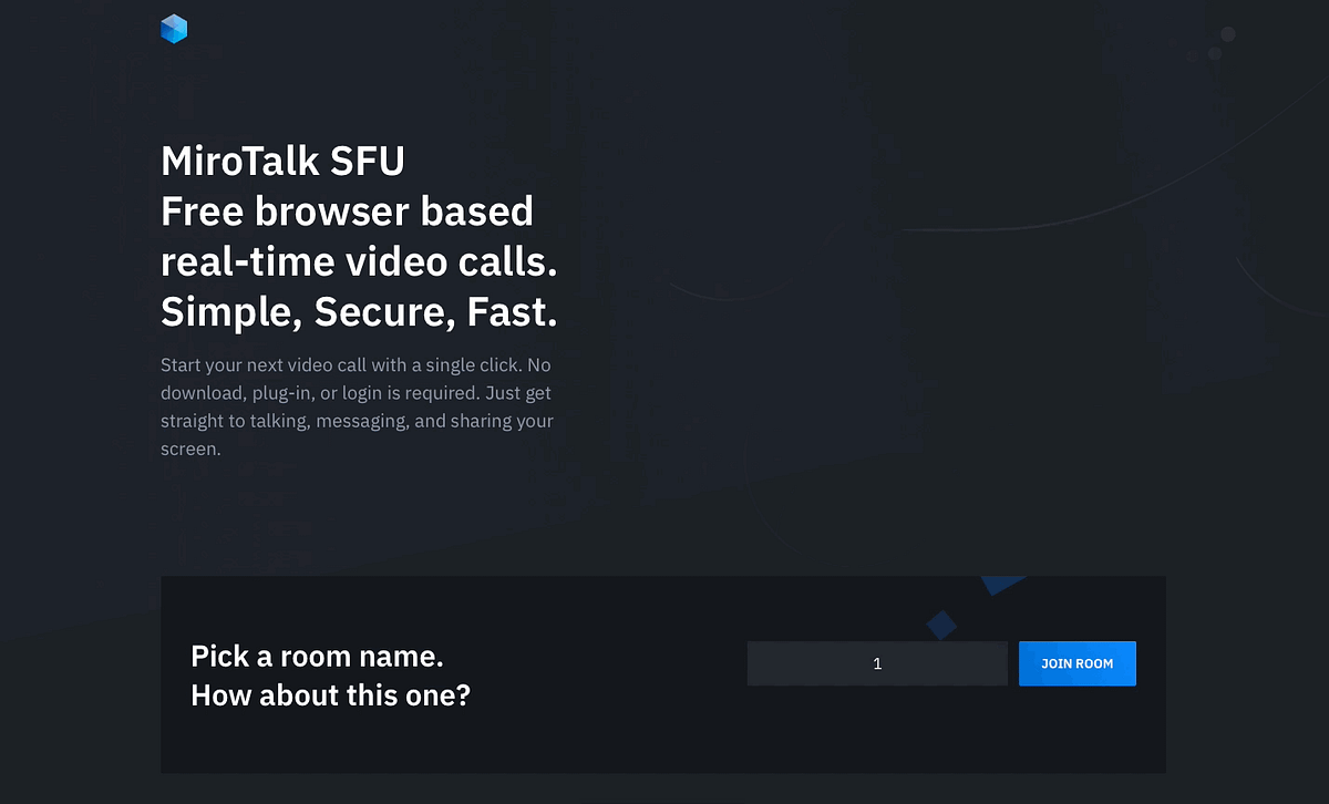 🏆 MiroTalk SFU WebRTC free video conferences - Miroslav Pejic - Medium