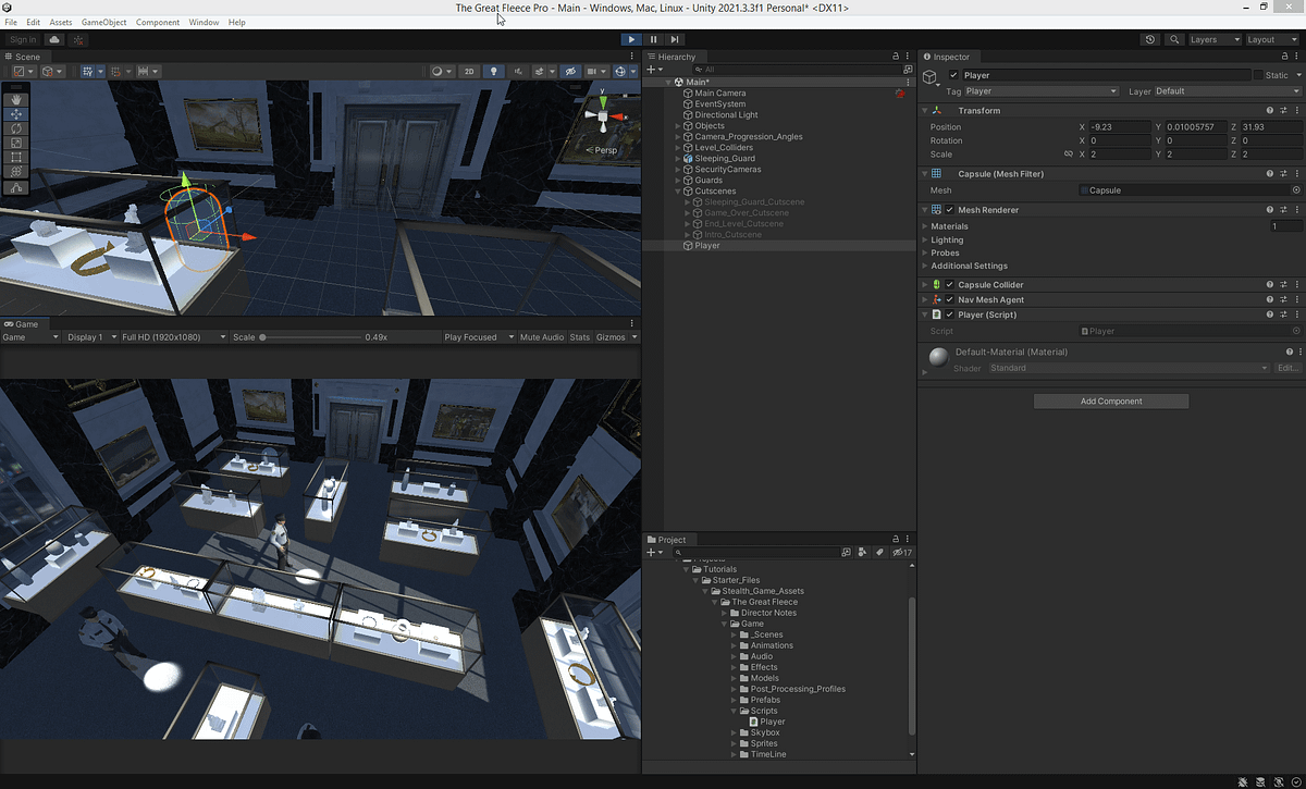 Learn to make cutscenes in unity3d by building a stealth Game. - Suleiman Abdullah - Medium