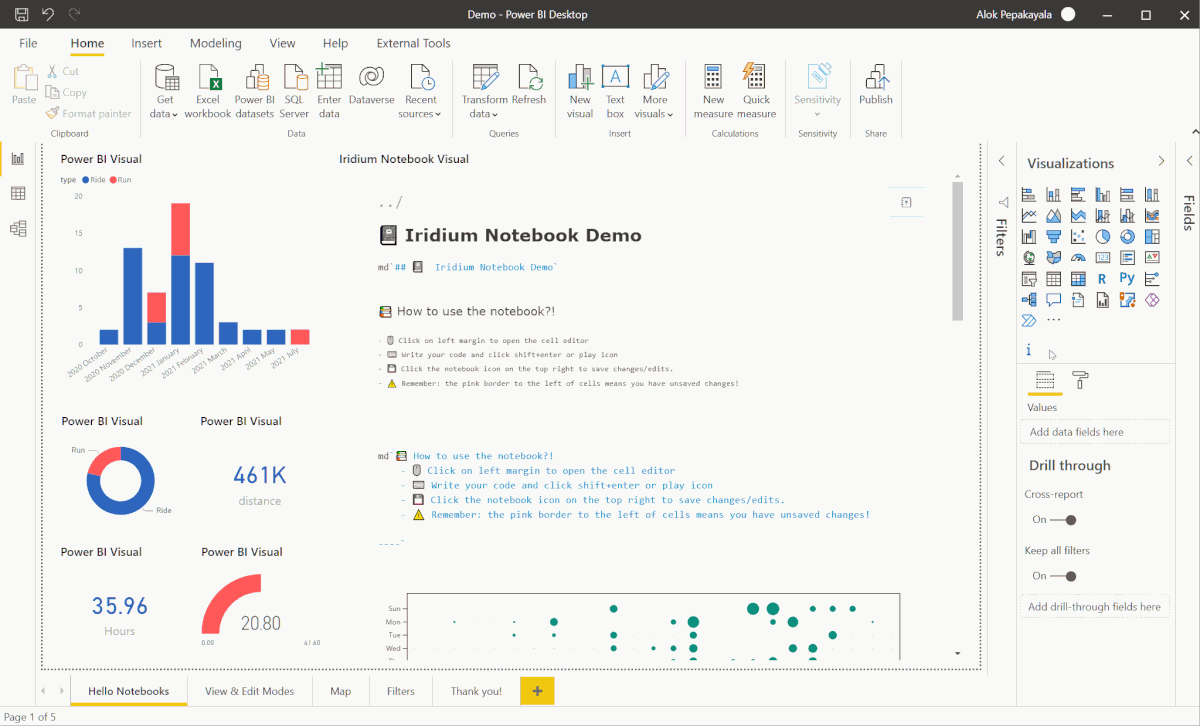 Iridium: Embedded Computational Notebooks in Power BI & Tableau | by Alok Pepakayala | Medium