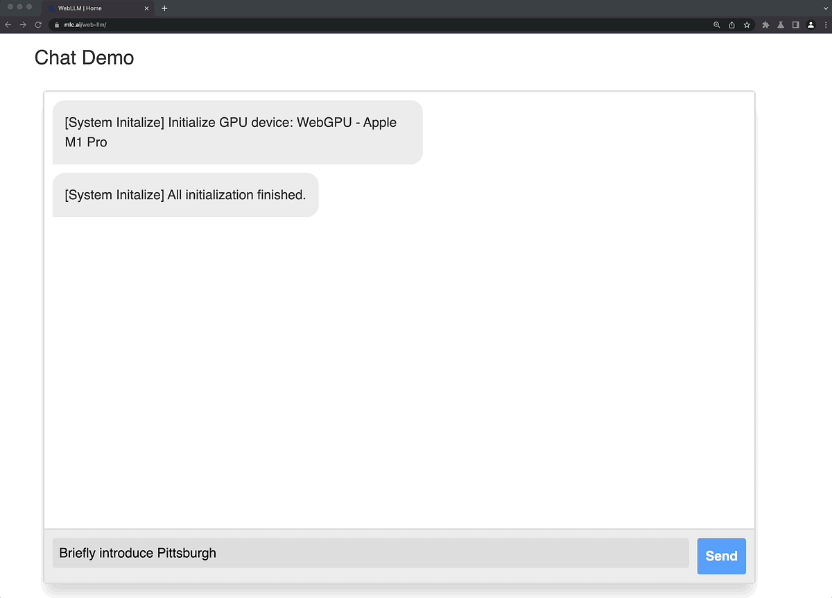 WebGPU: Enables Web LLM. Bringing Language Model Chats Directly to Web Browsers | by Mark ...