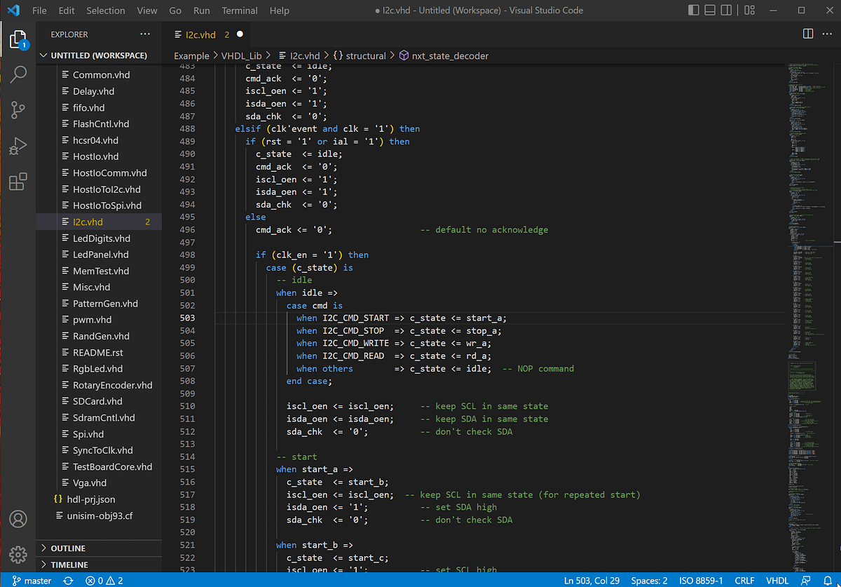 VHDL Coding made easier with GHDL Language Server | by Sabeel Mehmood | Medium