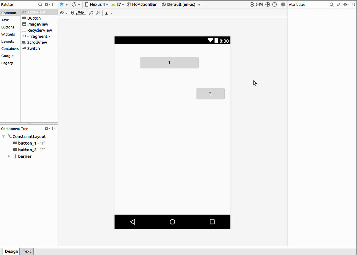 Align one view’s edge to another view’s centre in Android’s Constraint Layout | by Apurva Thorat ...