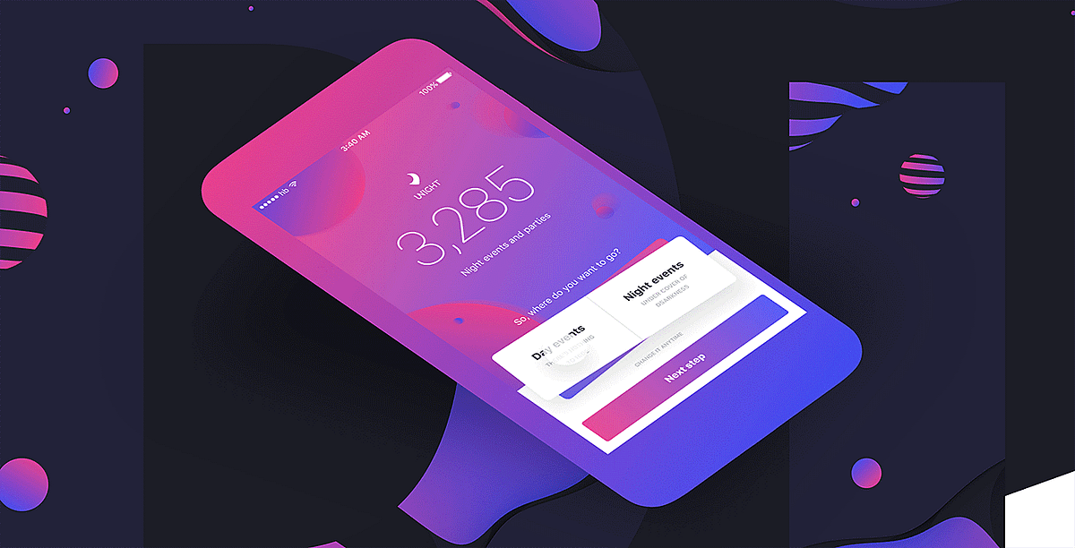 I 9 UI Design Trends del 2018. Effetti overlap, color gradients… | by ...