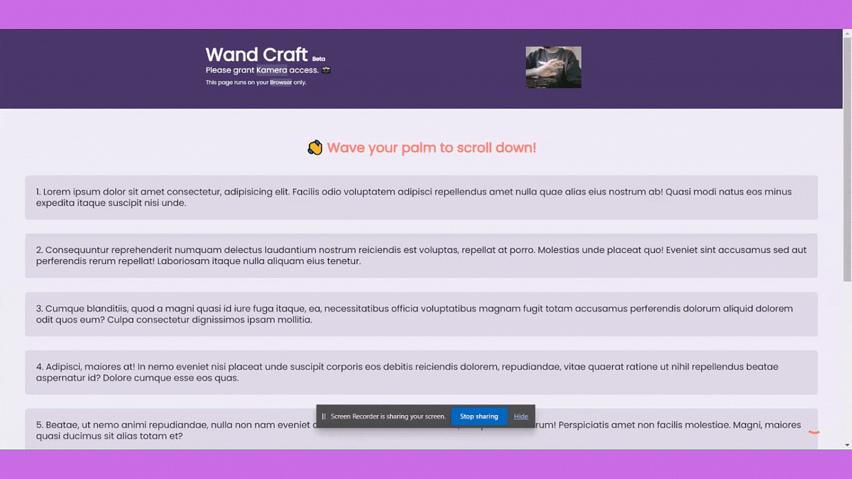 Control websites using Hand Gestures | by Sameer FA | Medium
