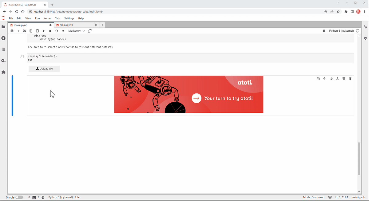 Create a Python web application with a few clicks | by Huifang Yeo | Atoti Community | Medium