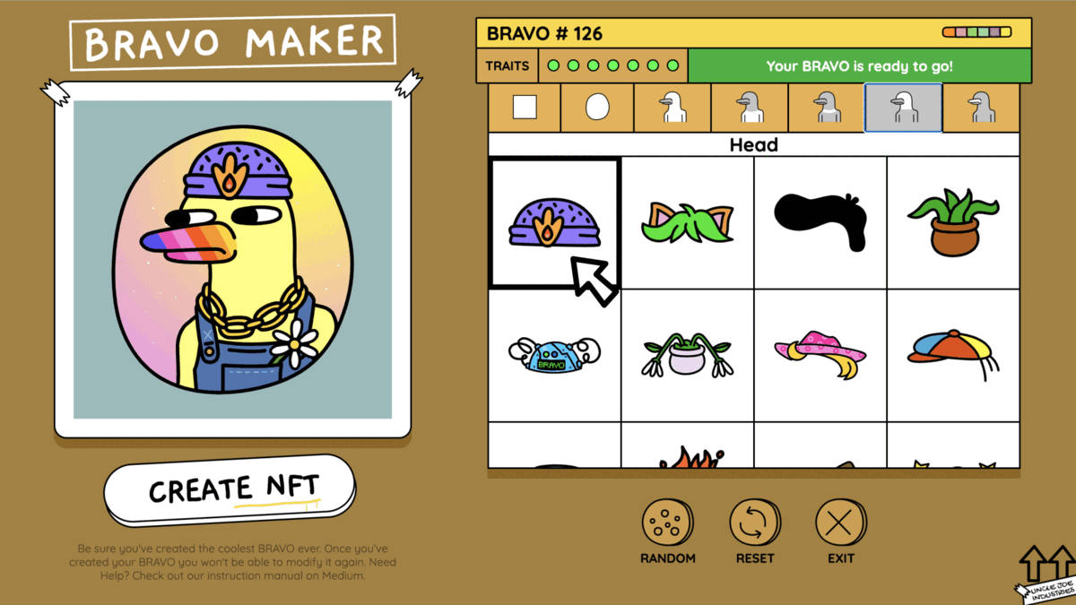 BRAVO MAKER® — Create your own Customized NFT | by The Indifferent Duck ...