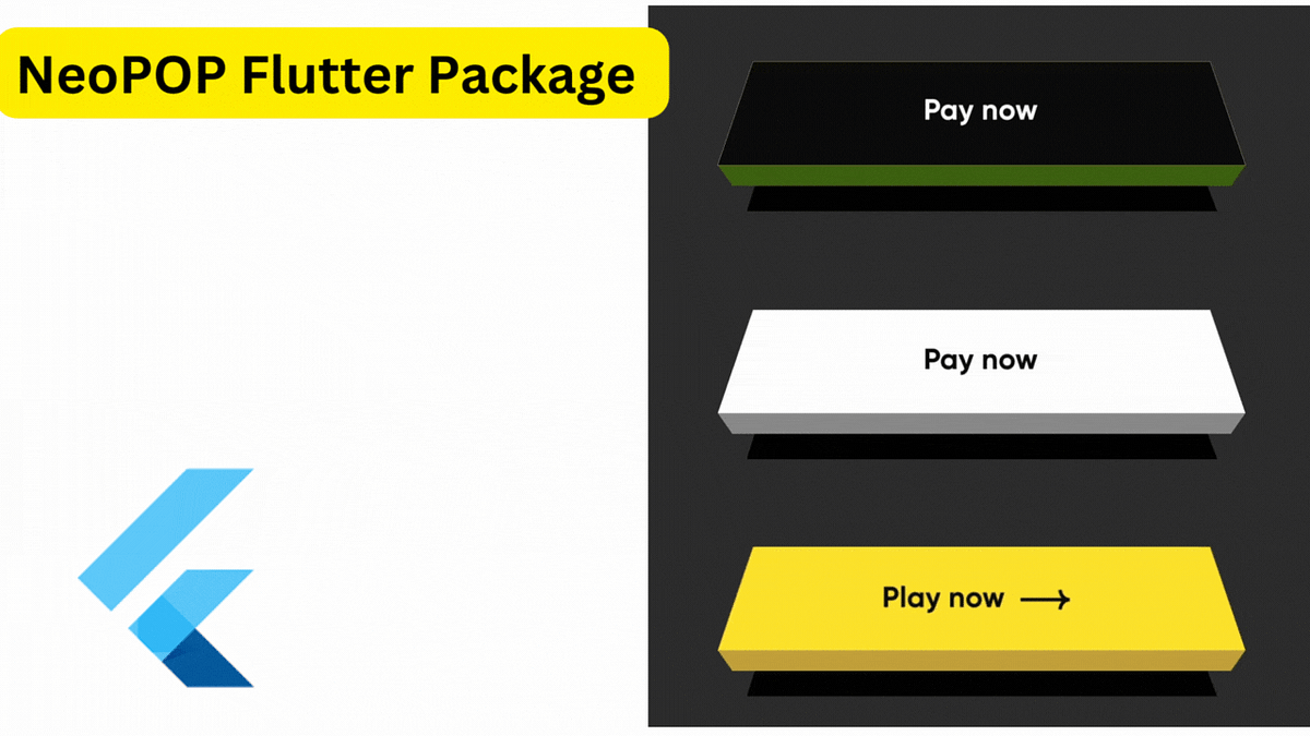 NeoPOP Flutter Package created by Cred in Flutter Animated Button | by Arun Pradhan | Mobile App ...