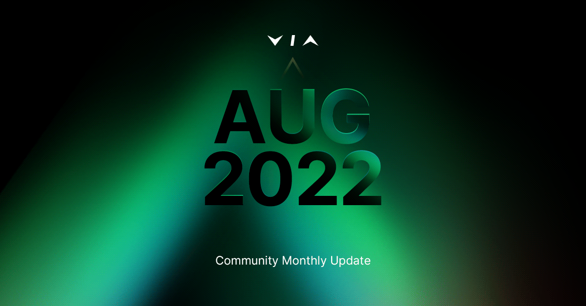 Via Protocol: August 2022 ️. Seven months together guys! | by Matt Marks | Via Protocol | Medium