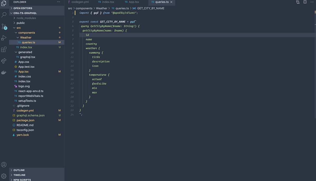 Tooling Your Typescript Create React App To Work With Graphql By Theophilus Omoregbee Codeburst 4536