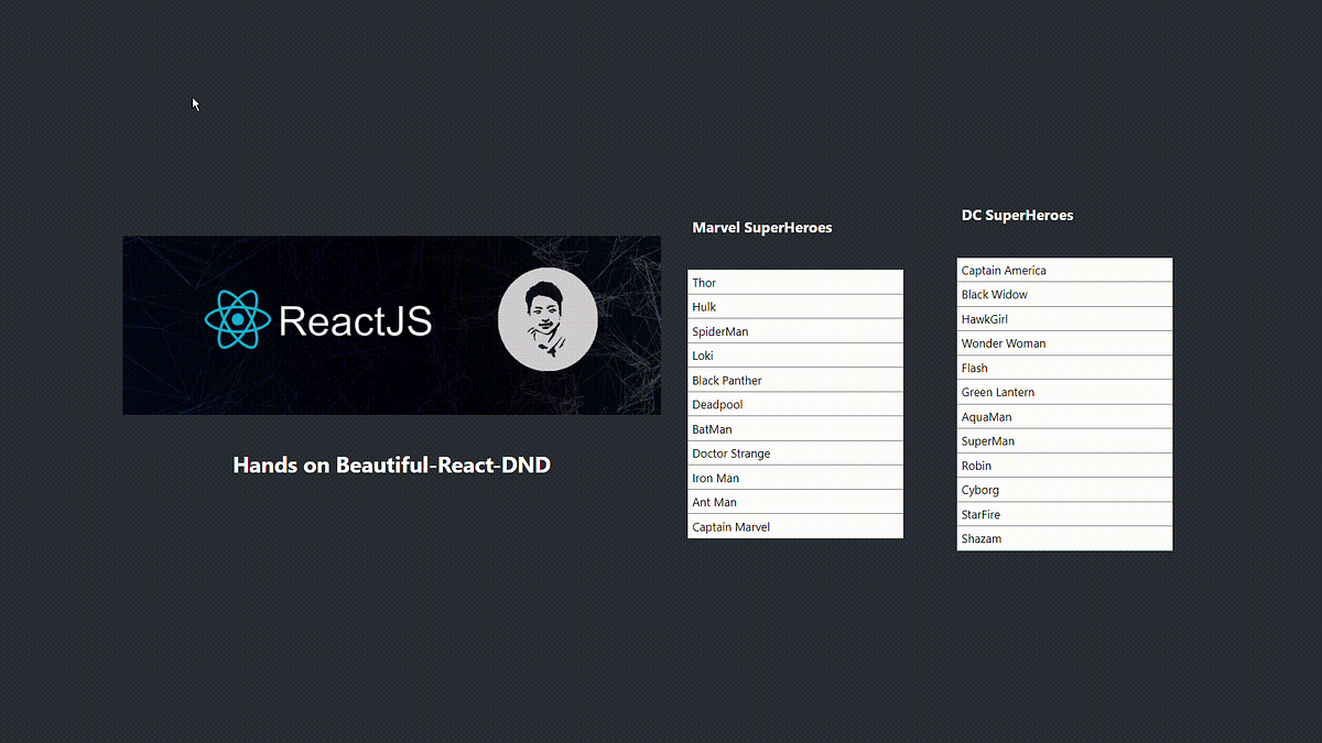 IMPLEMENTING BEAUTIFUL DRAG & DROP : REACT BEAUTIFUL DND STEP BY STEP | by KIHSA Rai | Nerd For ...
