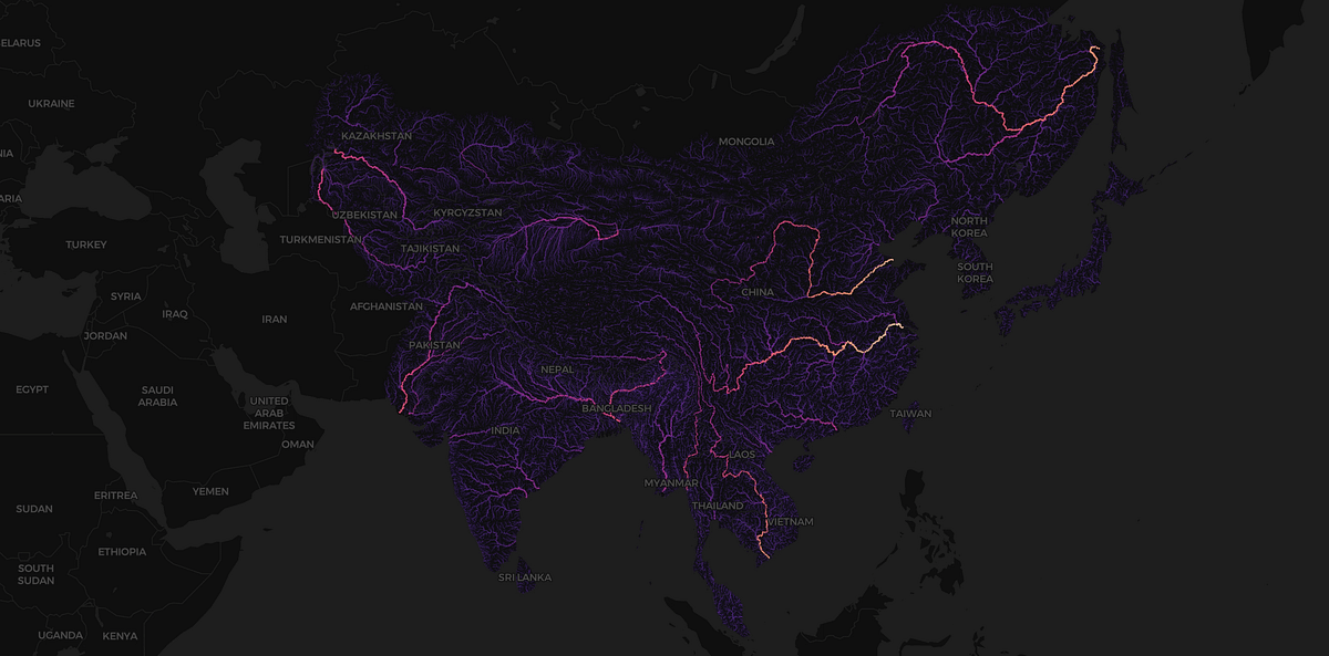 Visualizing the world's watersheds for #WorldWaterDay | Hi.Stamen