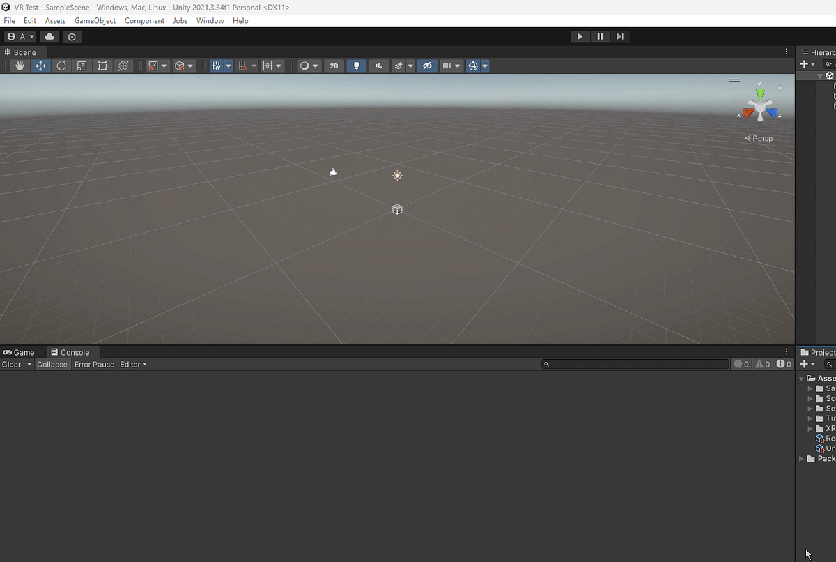 Getting Unity Vr Ready Objective Create A New Unity Project… By Addam Davis Medium