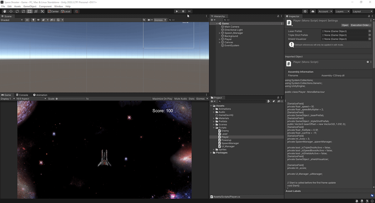 The UI Manager & adding a score system. | by Russell Smith | Medium