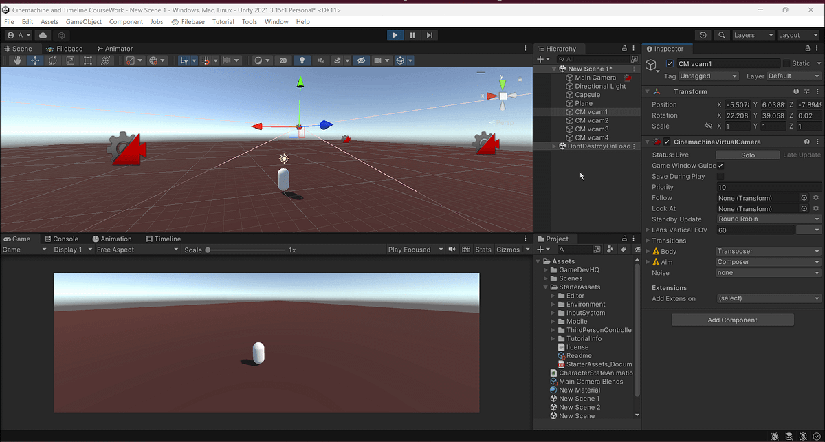 Cinemachine Brain and Custom Blends! | by addam davis | Dev Genius