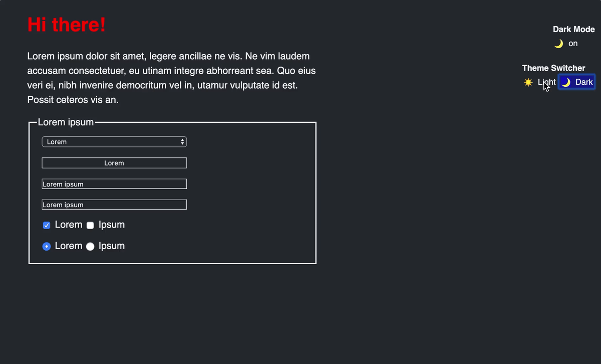 How to Build Light and Dark Themes With Web Components | by Trevor ...