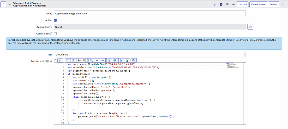 Send Notification On Specific Daydate In Servicenow By Nisha Medium 9605